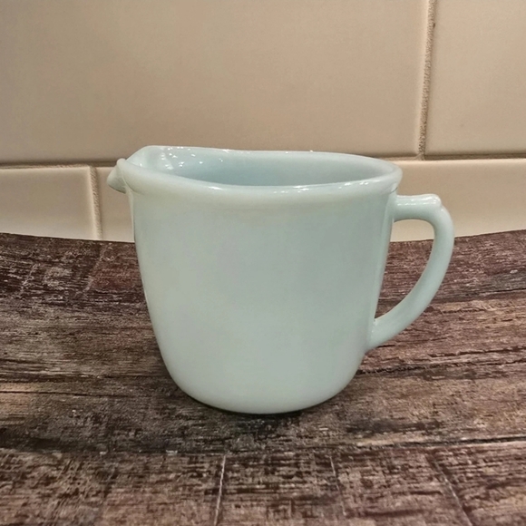 Fire King | Dining | Vintage Fire King Turquoise Blue Azurite Creamer ...